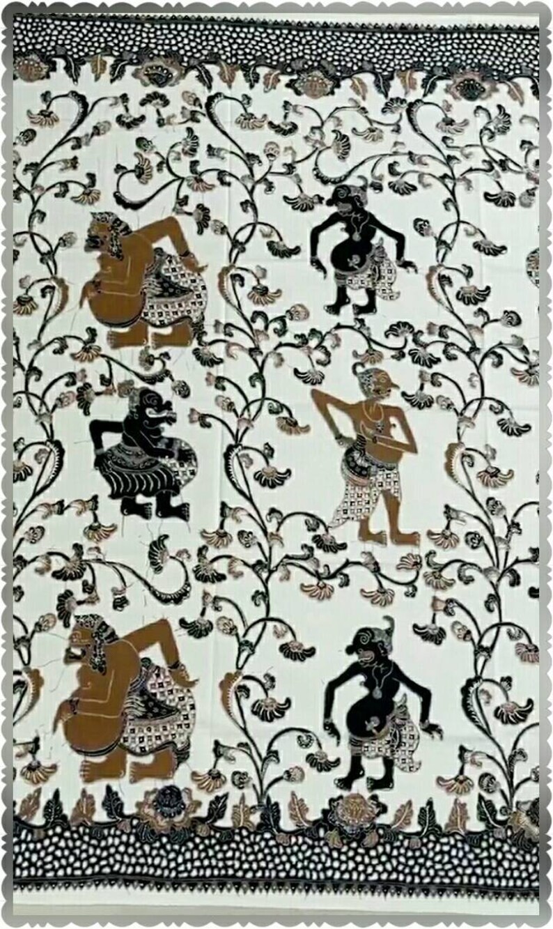 Wayang Batik Sarong/indonesian Batik Fabric/beautiful Wayang Batik ...