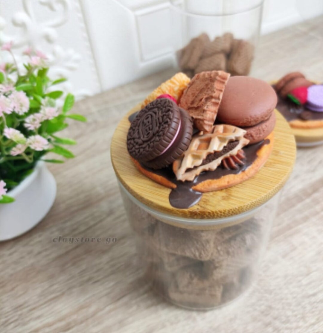 For 2 Pcs Decoratives Clay Jars/clay Art Jar/ Air Dry Clay Craft ...