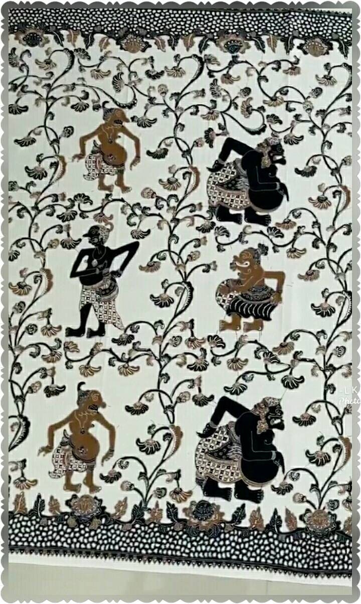 Wayang Batik Sarong/indonesian Batik Fabric/beautiful Wayang - Etsy