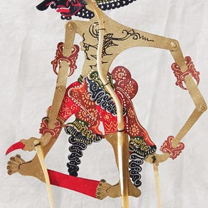 Premium Quality Bima Character Shadow Puppets/ Total Height: 30 Cm ( 11 ...