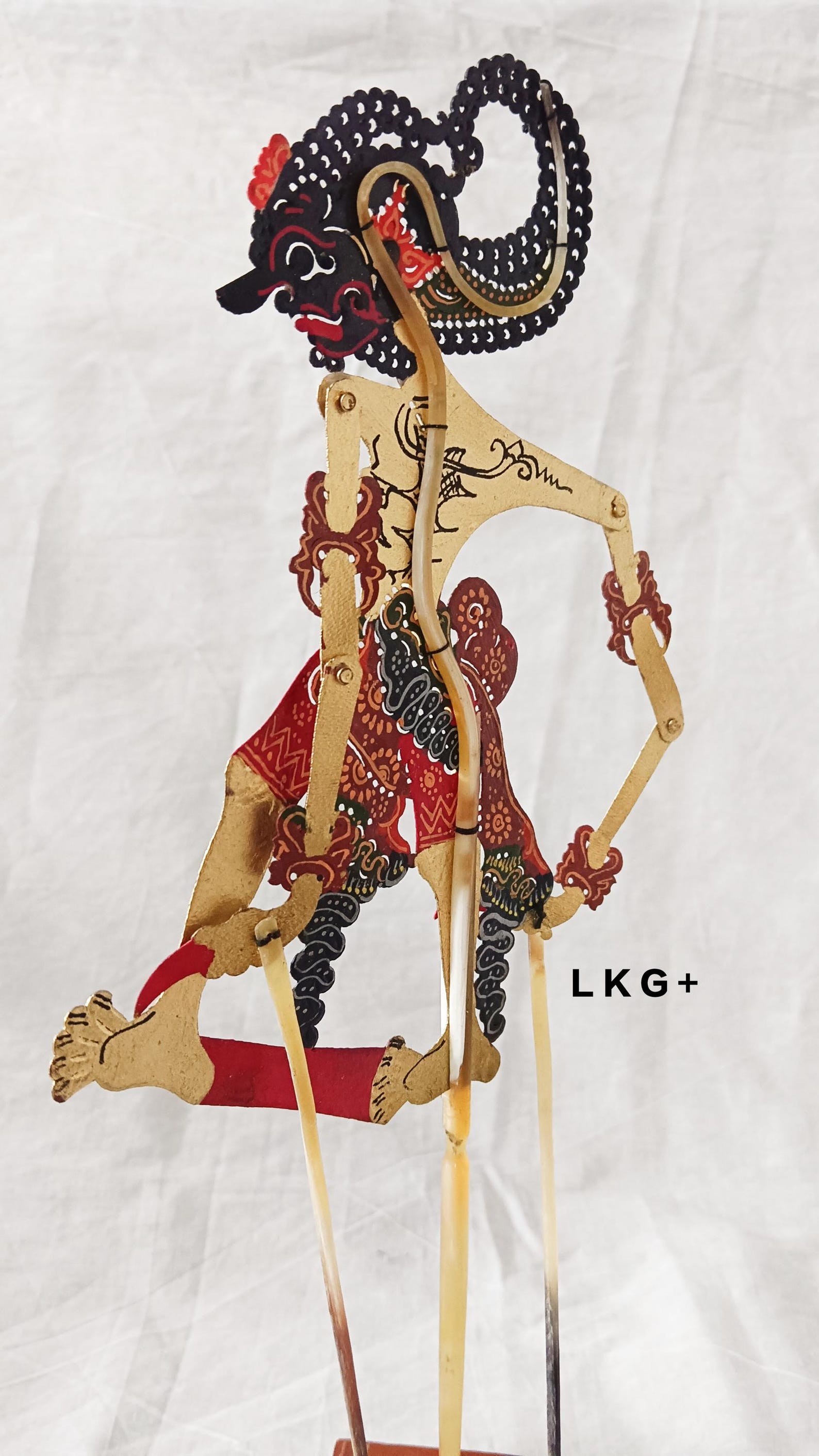 Premium Quality Bima Character Shadow Puppets/ Total Height: 30 Cm ( 11 ...