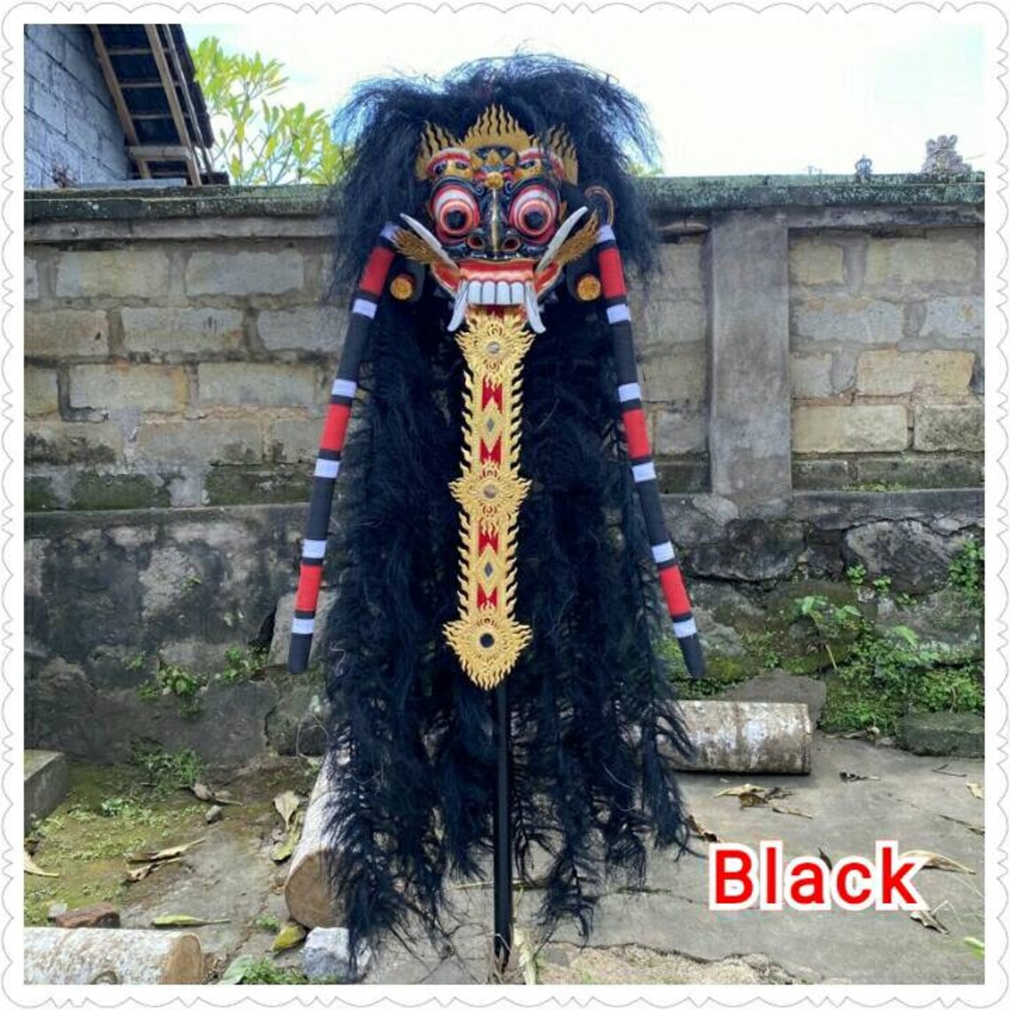 Free 1 Pc Handpainting Head Cover Rangda Cloth and Free - Etsy
