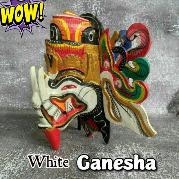 Balinese Traditional Mask/wooden Mask/ Ganesha and Hanoman Mask/ - Etsy