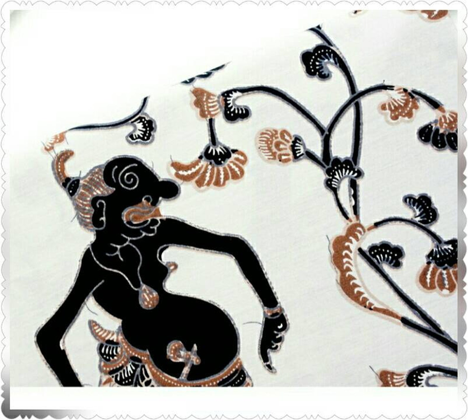 Wayang Batik Sarong/indonesian Batik Fabric/beautiful Wayang - Etsy