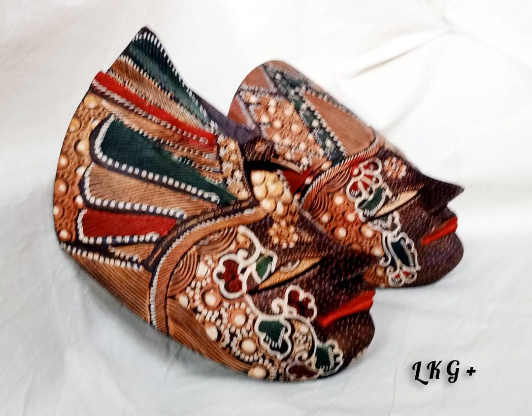 A Pair Rama Shinta Mask/free Shipping/ Wooden Wall Decor/ Indonesian ...