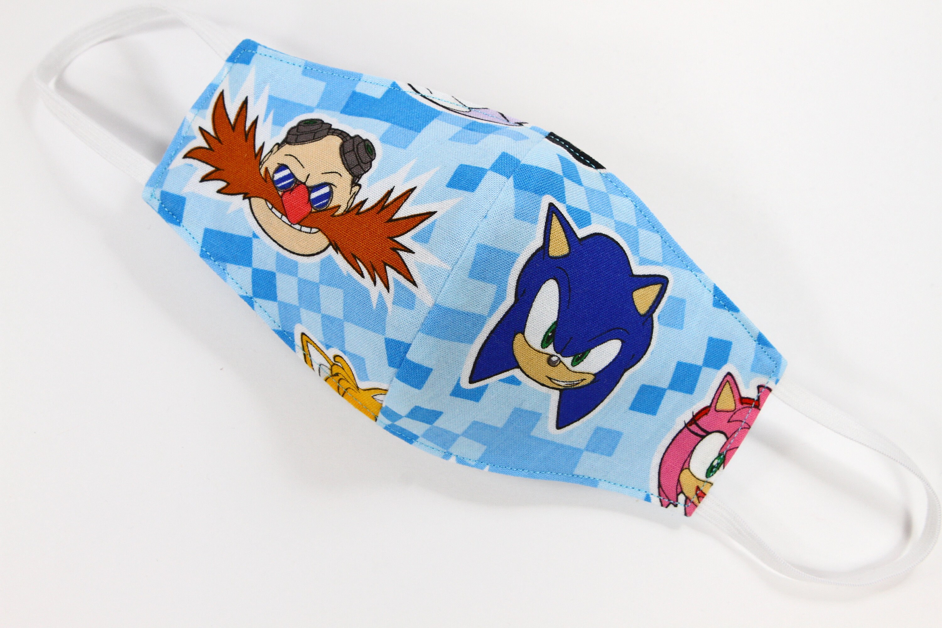 Reusable Handmade Mask Sonic the Hedgehog Kid/Youth | Etsy