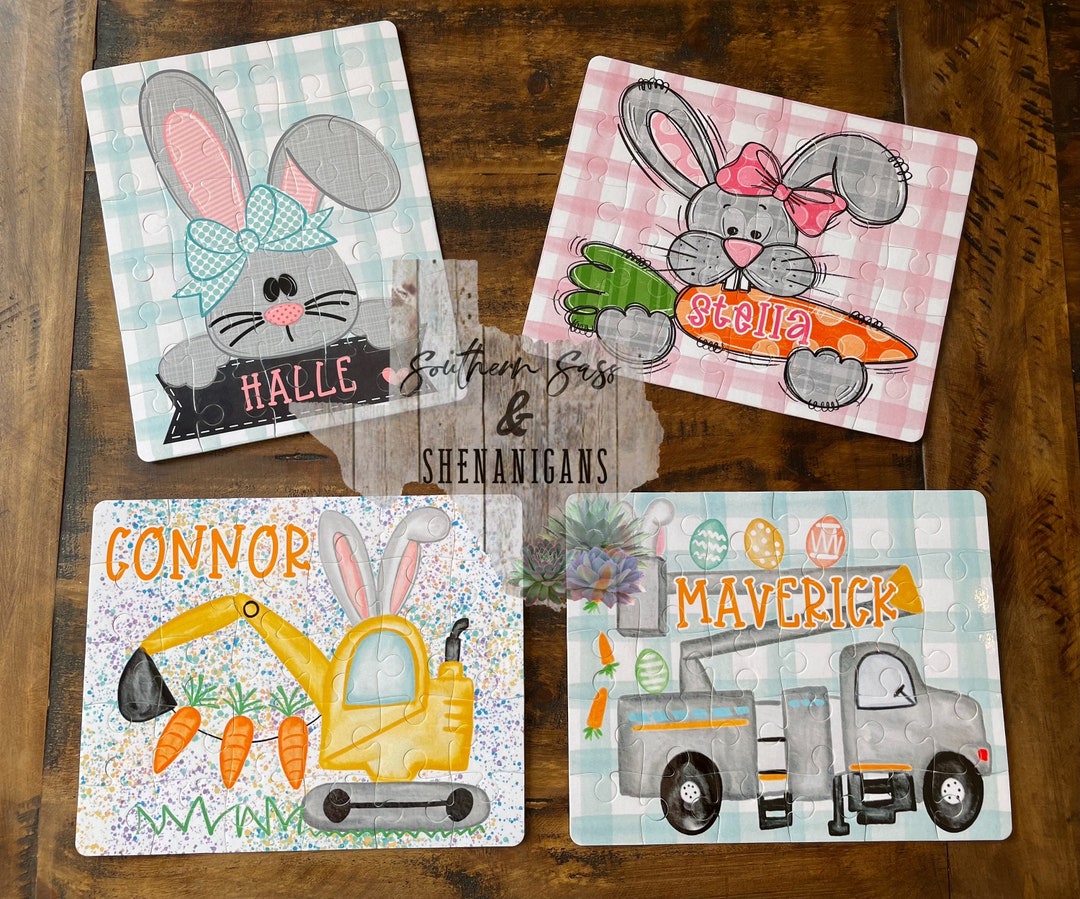 Personalized Easter Puzzle 30 Piece Basket Filler Toddler Preschool ...