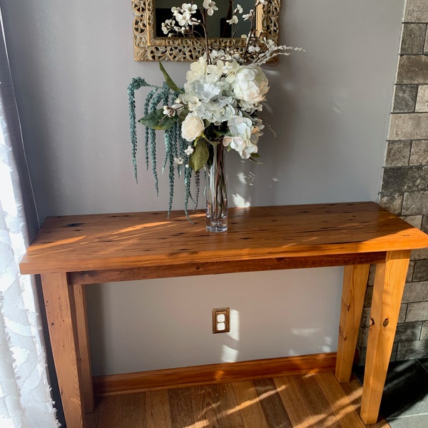 Reclaimed Wood Console Table - Etsy