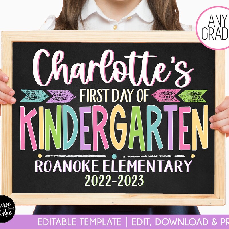 First Day of School Sign - Etsy