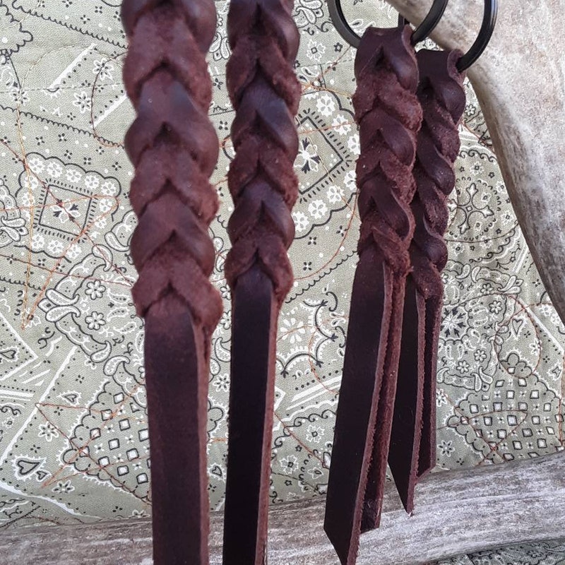 Leather Knotted Key Chain - Etsy