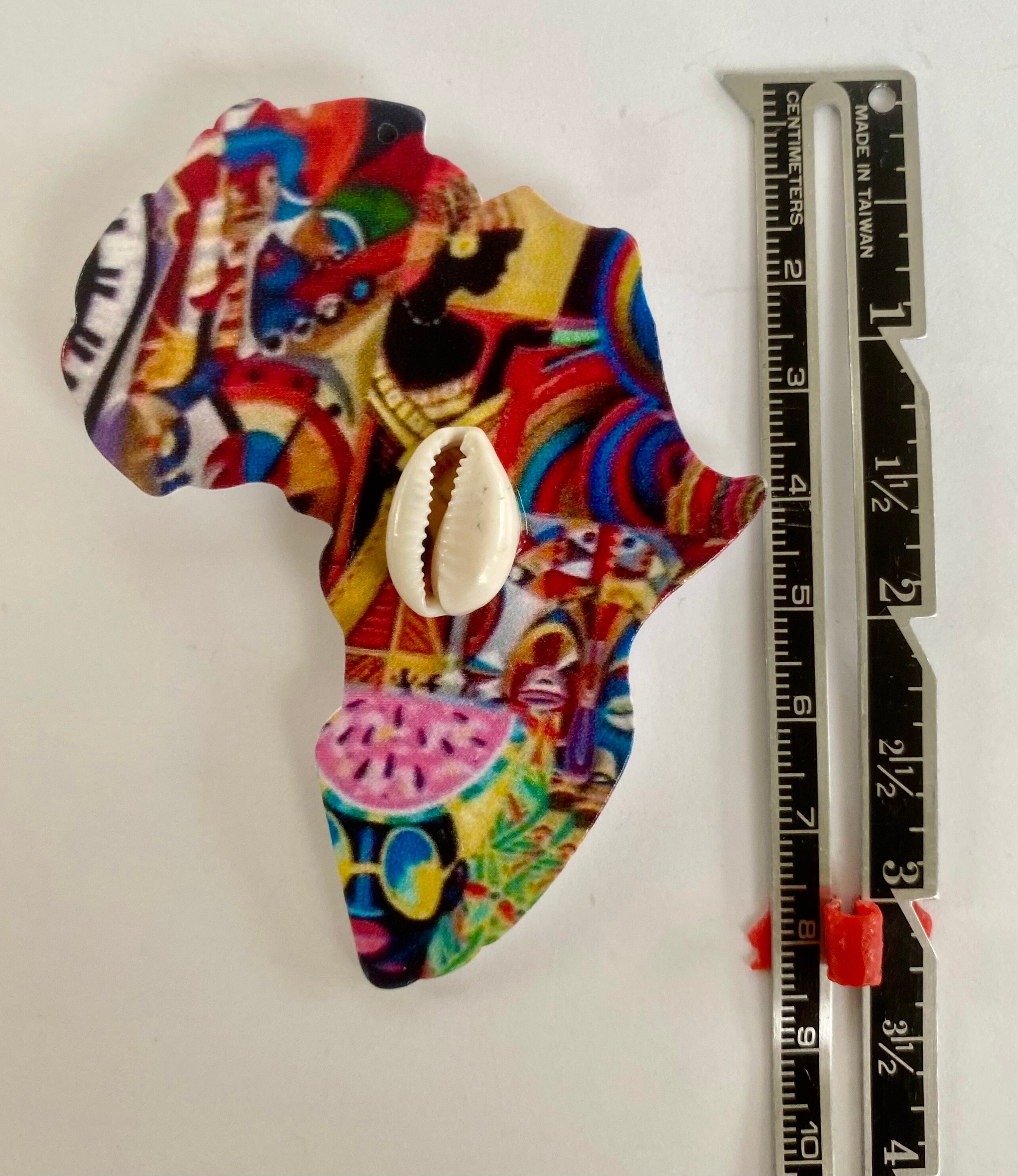 Africa Shaped Lapel Pin, Ethnic Pin, Lightweight Pin, Colorful Pin - Etsy