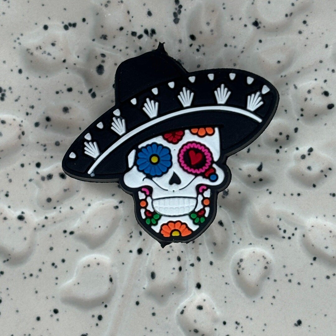 Halloween - Sugar Skull Man With Hat Pvc 15017 - Etsy