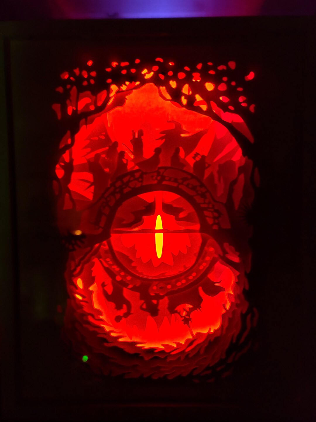 Lord of the Rings Shadow Box LED Paper Cut Light Box/light Box ...