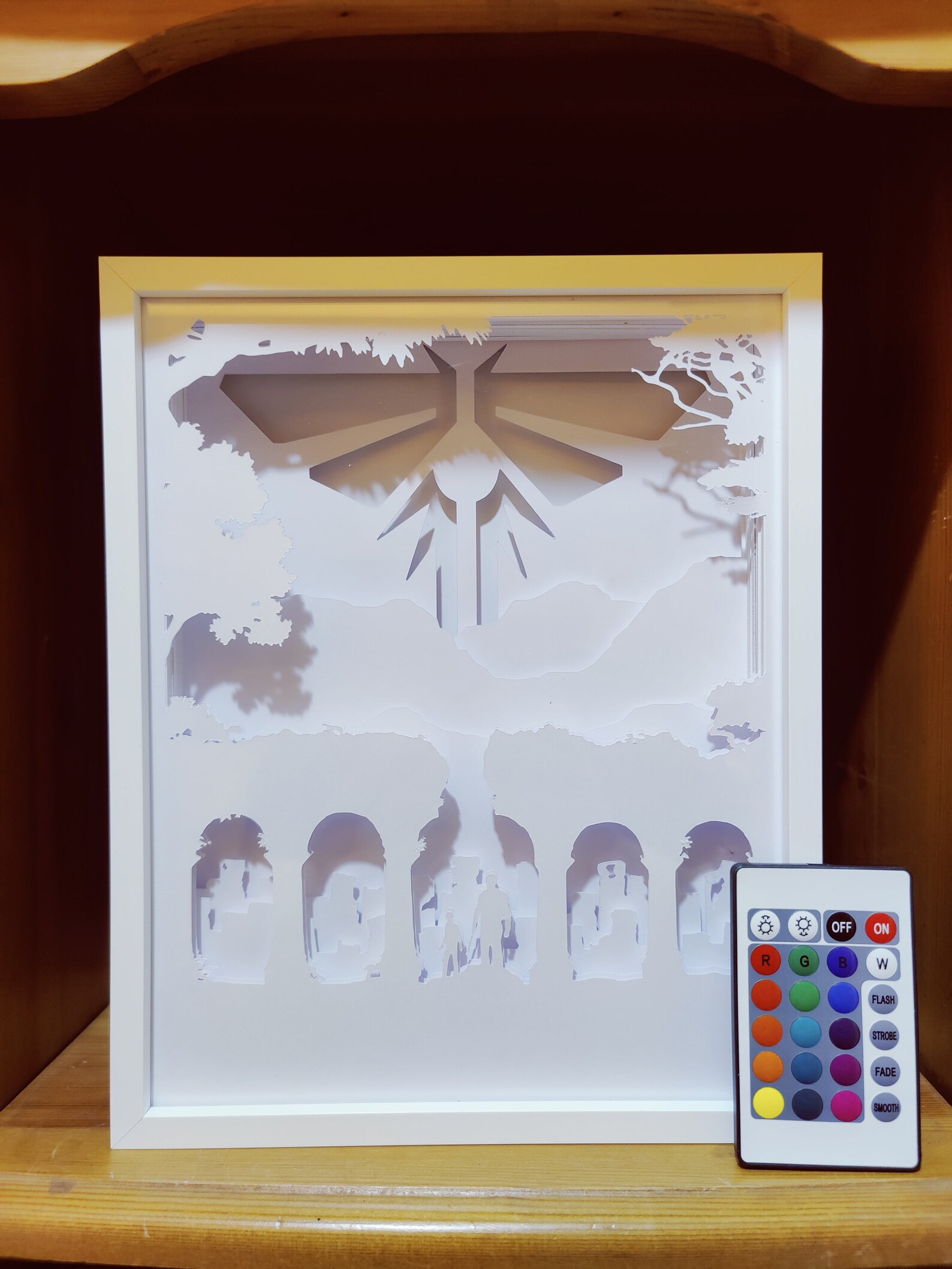 The Last of Us Shadow Box LED Paper Cut Light Box/light Box - Etsy