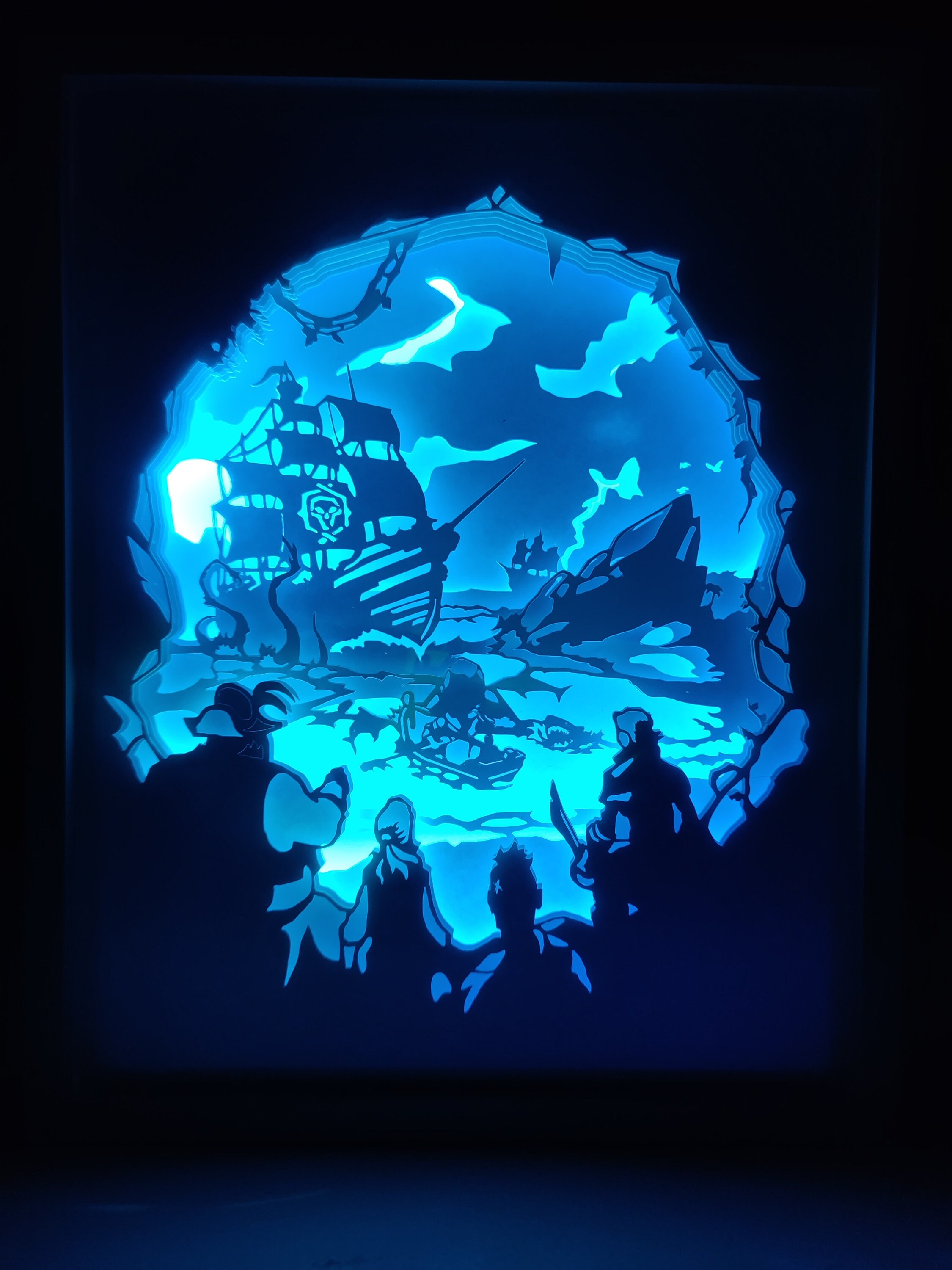 Thieves Shadow Box LED Paper Cut Light Box/light Box Minimalist ...