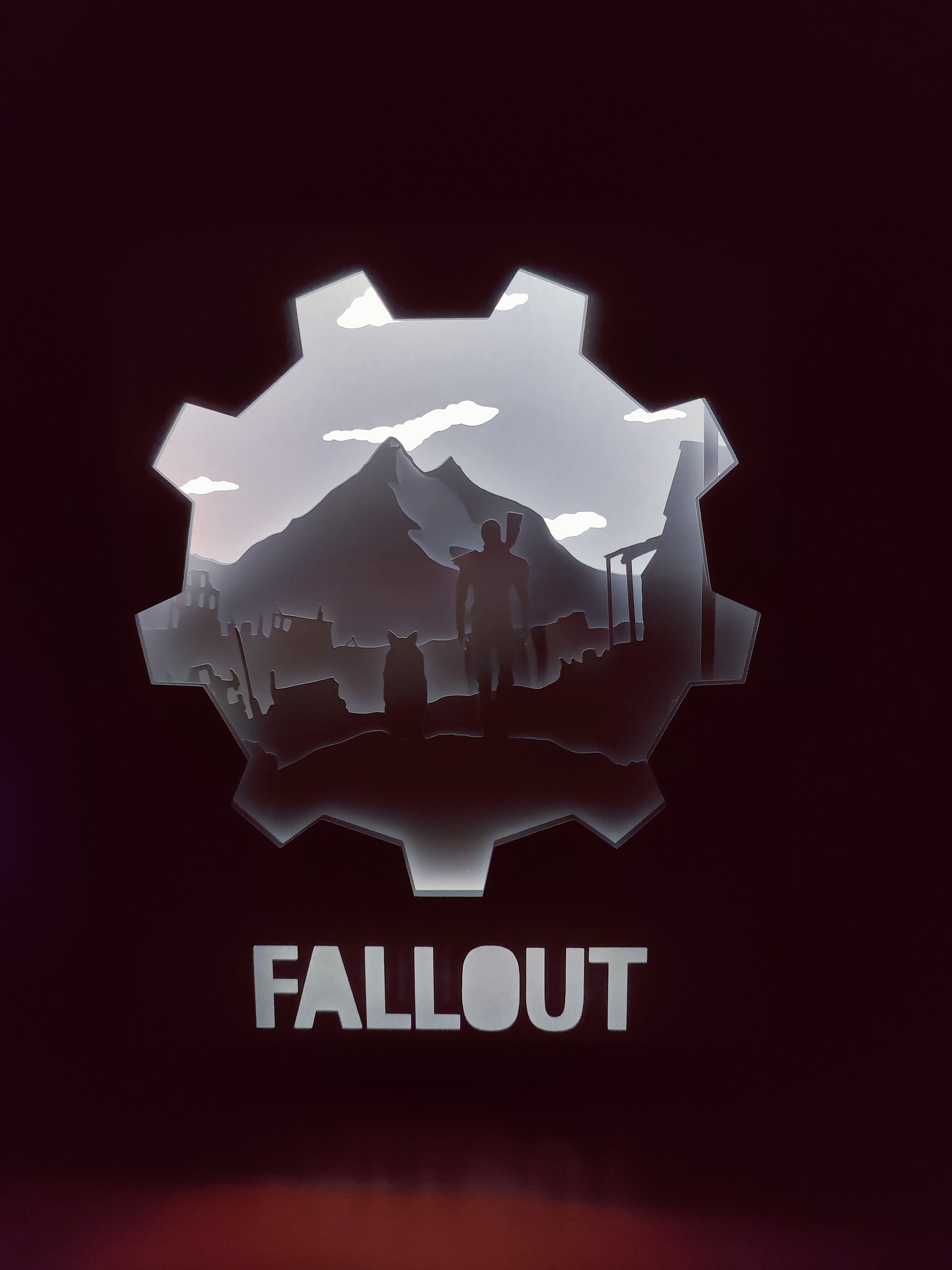 Fallout Shadow Box LED Paper Cut Light Box/light Box Minimalist ...