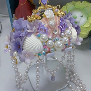 Mermaid Crown ,costume Accessory,seashell Headband,mermaid Tiara ...