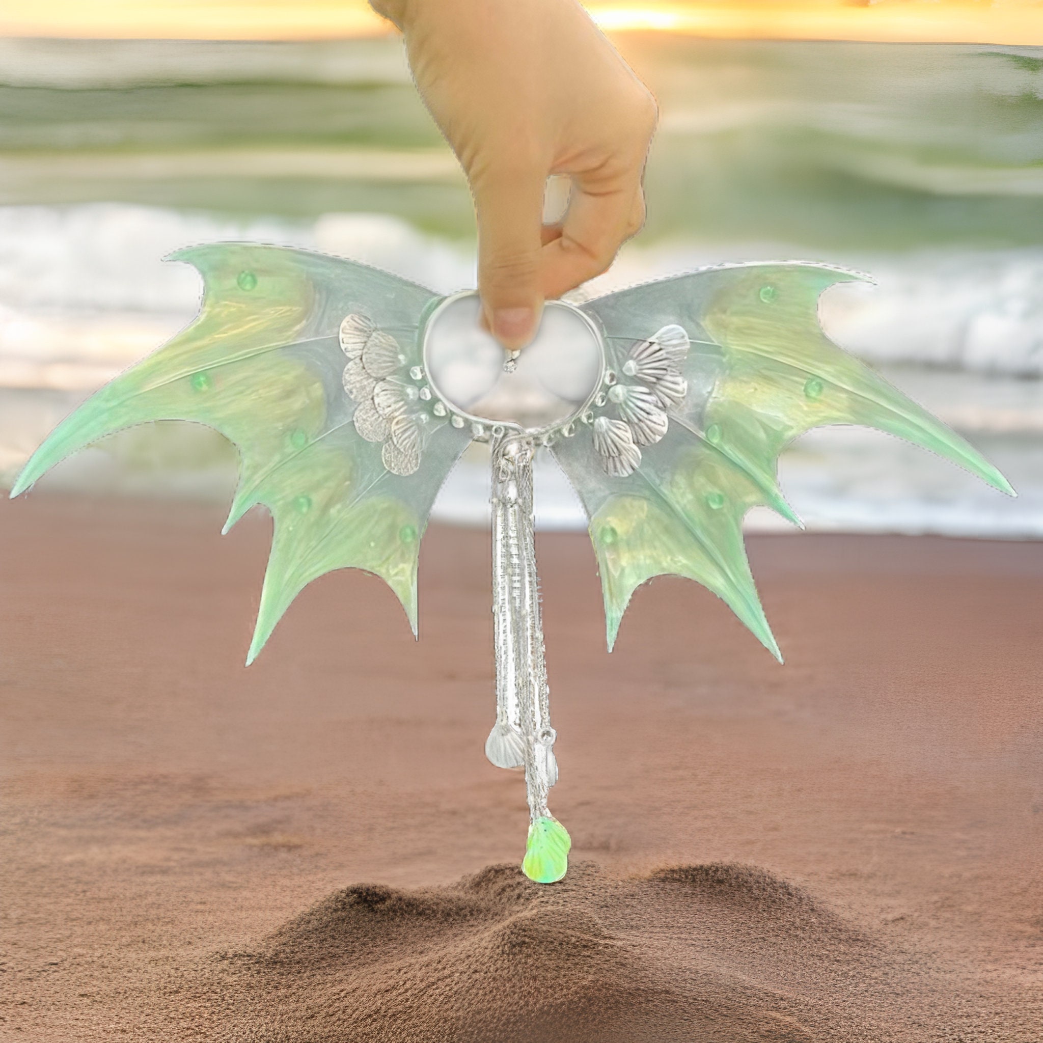 Colorful Mermaid Earring,ear Cuff,wrapped Fairy Ears,cosplay Fantasy ...