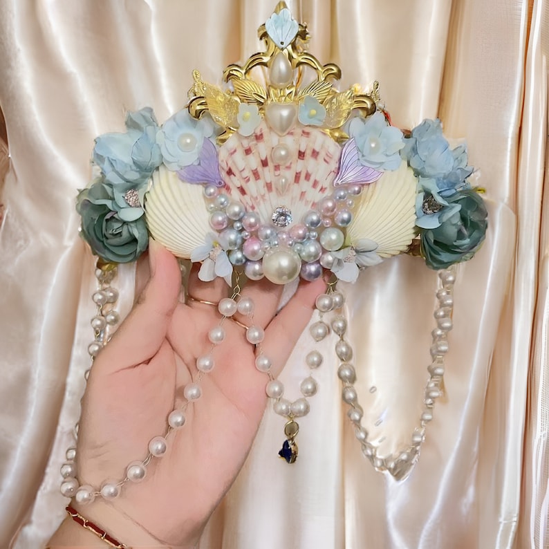 Mermaid Crown costume Accessoryseashell Headbandmermaid - Etsy