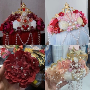 Mermaid Crown ,costume Accessory,seashell Headband,mermaid Tiara ...