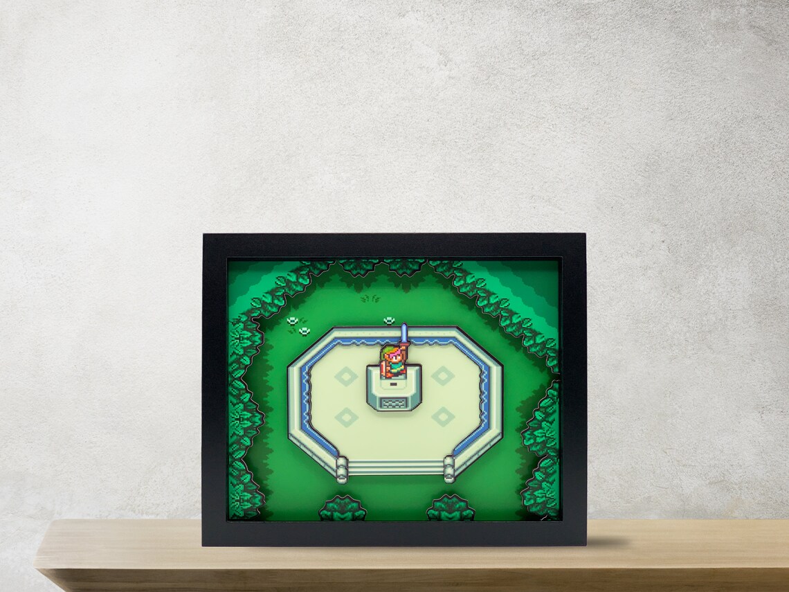 The Legend of Zelda: Master Sword Shadow Box - Etsy
