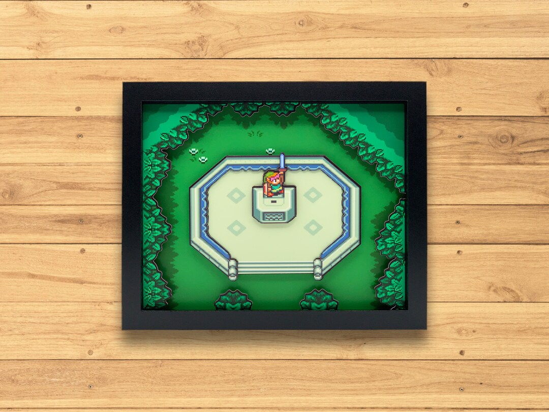 The Legend of Zelda: Master Sword - Shadow Box - Etsy