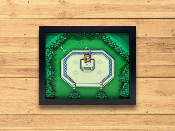 The Legend of Zelda: Master Sword Shadow Box - Etsy