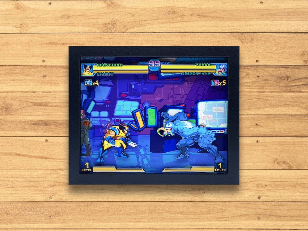 Marvel Vs Capcom - Shadow Box - Etsy