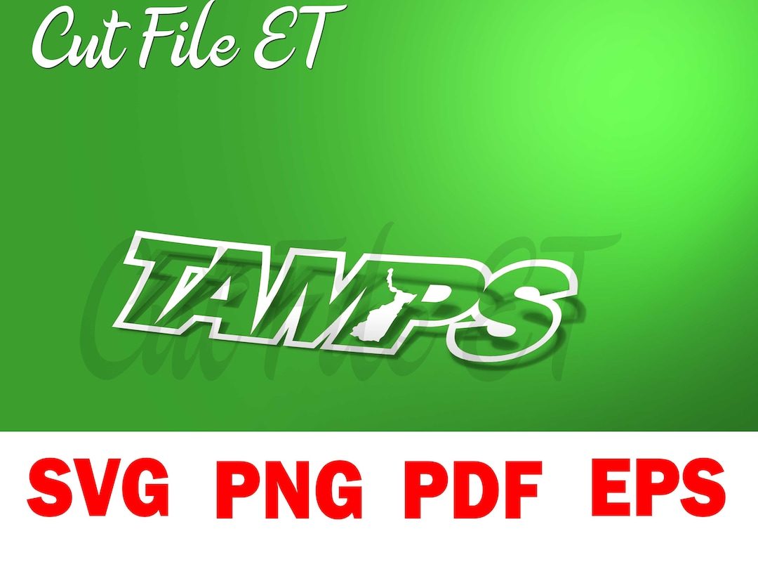 Digital File, Silhouette, Cutting File, Decals, TAMPS, Tamaulipas ...