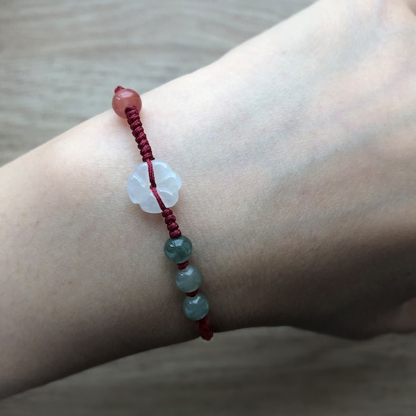 Red Jade Bracelet - Etsy