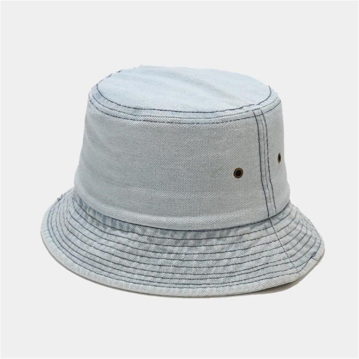 Unisex Men's Cotton Bucket Hat Panama Summer Denim Bonnie UV Sun ...