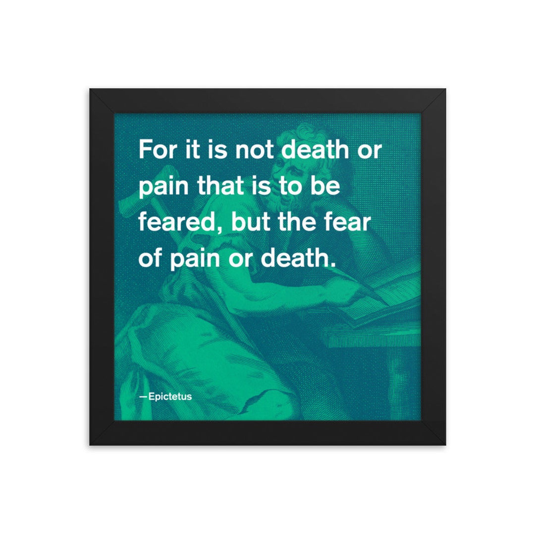 Epiktet stoischen Zitat 3A 10 x 10 gerahmte Poster - Etsy.de
