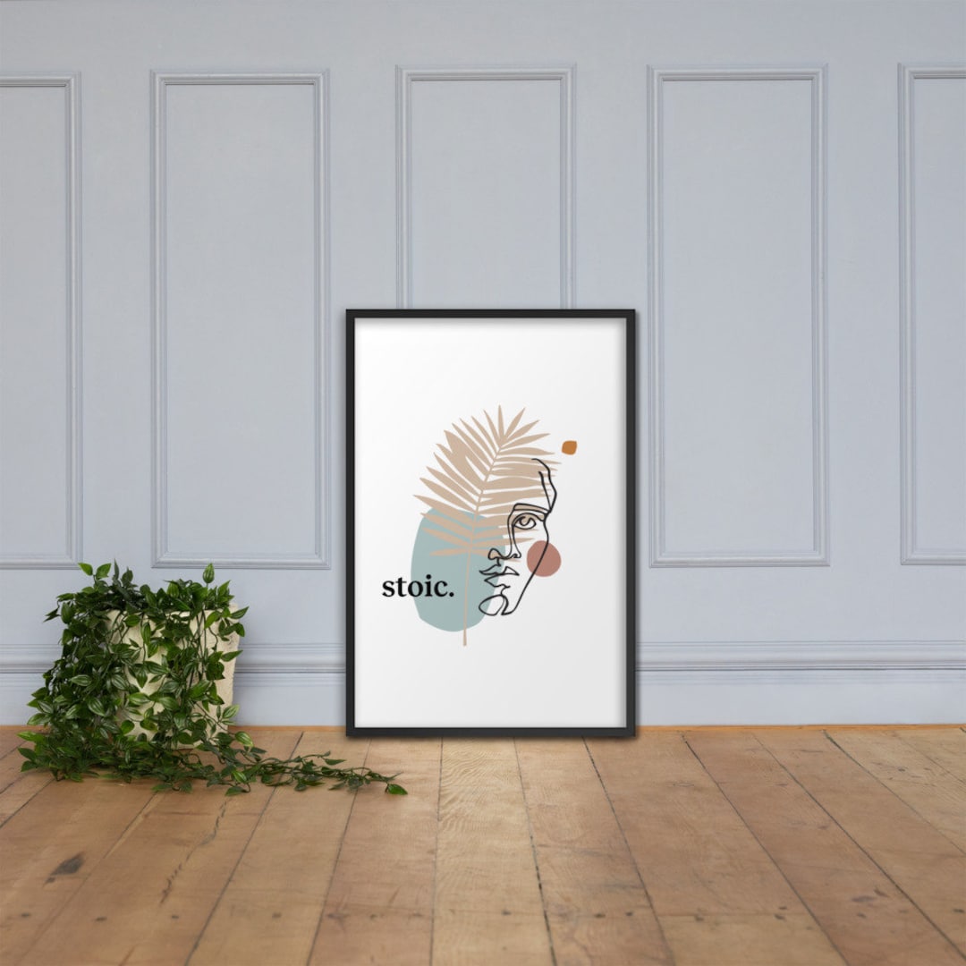 Stoicism Illustration Framed Poster Print - Etsy