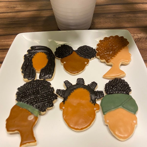 Black Girl Cookies - Etsy