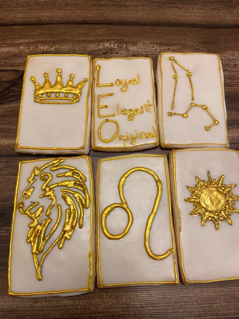 Leo Zodiac Constellation Cookies | Dairy Free | Vegan - Etsy