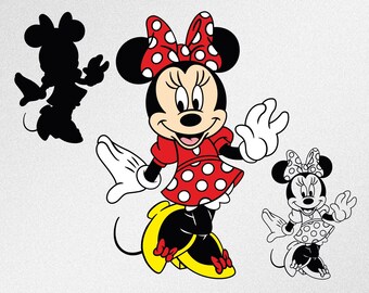 Minnie Mouse Vector | Etsy
