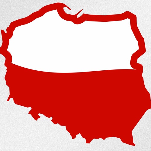 Polish Map Eagle Flag Svg Dxf Eps Vector Files for - Etsy