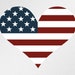 Heart American Flag Svg, Dxf, Eps Vector Files for Silhouette, Cricut ...