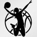 Basketball Player Ball Contour, Svg, Dxf, Eps Vector Files for ...