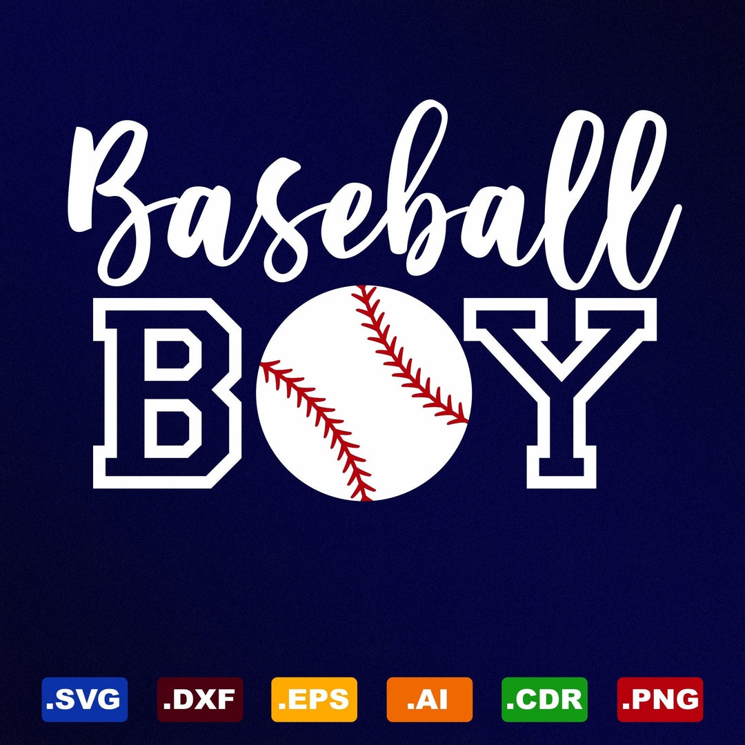 Baseball Boy Svg, Dxf, Eps, Ai, Cdr Vector Files for Silhouette, Cricut ...