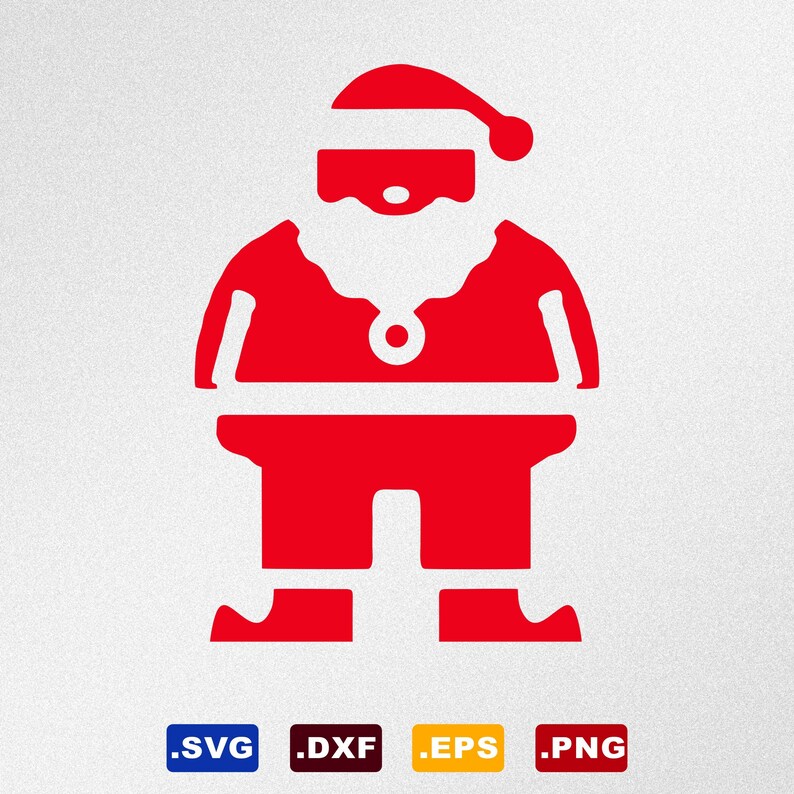 Santa Claus Christmas Svg Dxf Eps Vector Files for Cricut - Etsy