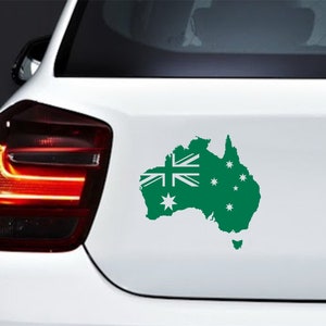 Australia Map Flag Vinyl Decal Sticker - Etsy