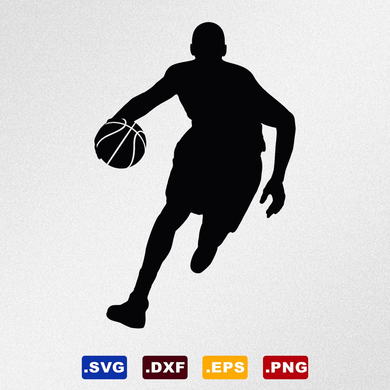 Basketball Player SVG Vector Files for Cricut, Silhouette (digital ...