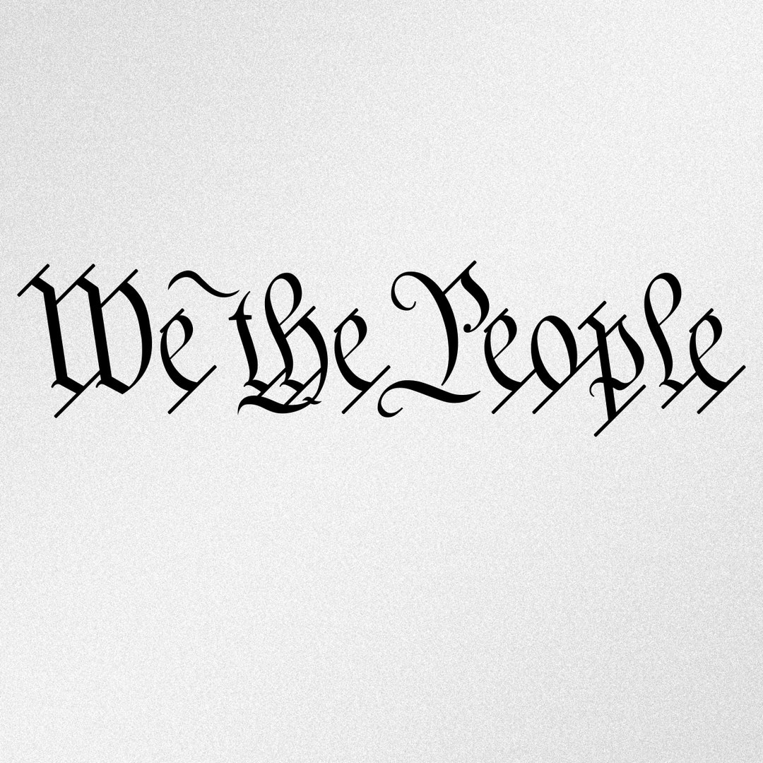 We the People America USA Constitution Vinyl Decal Sticker - Etsy