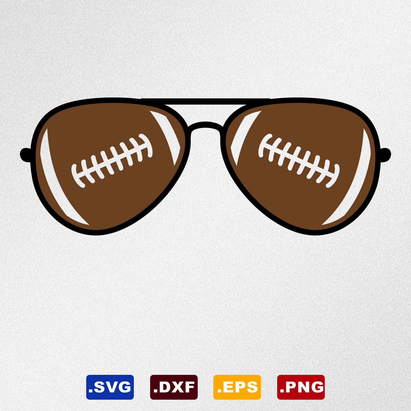 Football Sunglasses Svg, Dxf, Eps Vector Files for Silhouette, Cricut ...