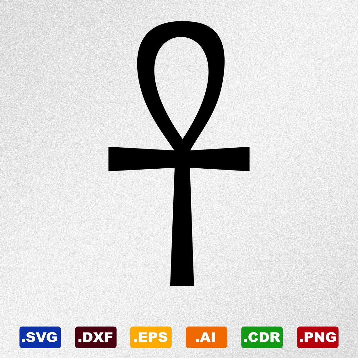 Ankh Symbol Svg Dxf Eps Ai Cdr Vector Files for | Etsy