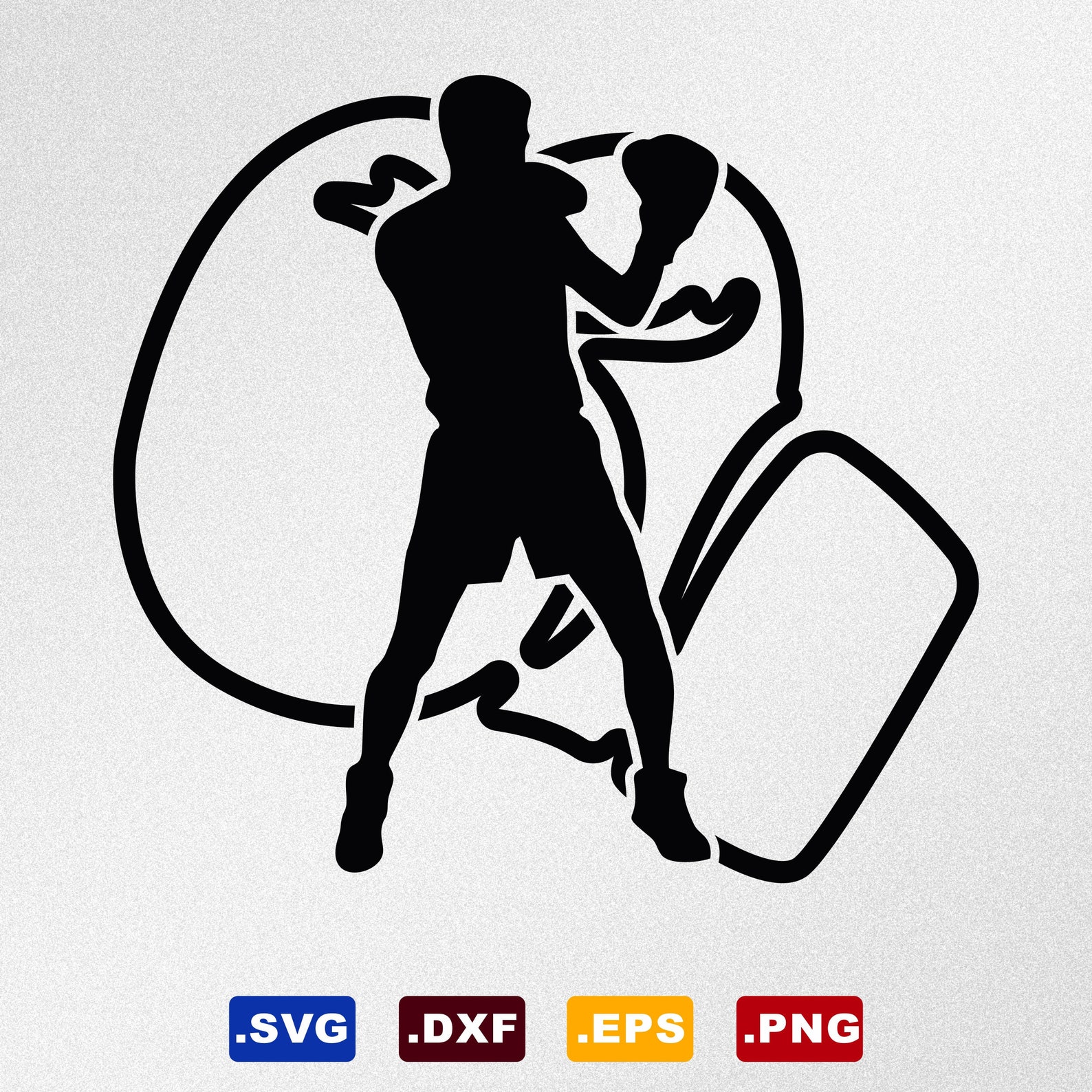 Boxer Boxing Glove Box Svg Dxf Eps Vector Files for Cricut - Etsy