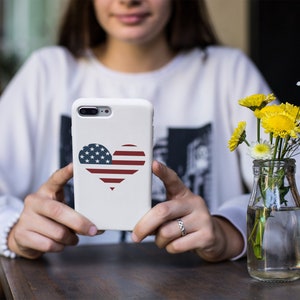 Heart American Flag Svg, Dxf, Eps Vector Files for Silhouette, Cricut ...