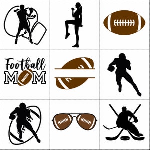 Sports Bundle Svg, Dxf, Eps Vector Files for Cricut, Silhouette ...