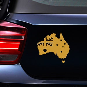 Australia Map Flag Vinyl Decal Sticker - Etsy